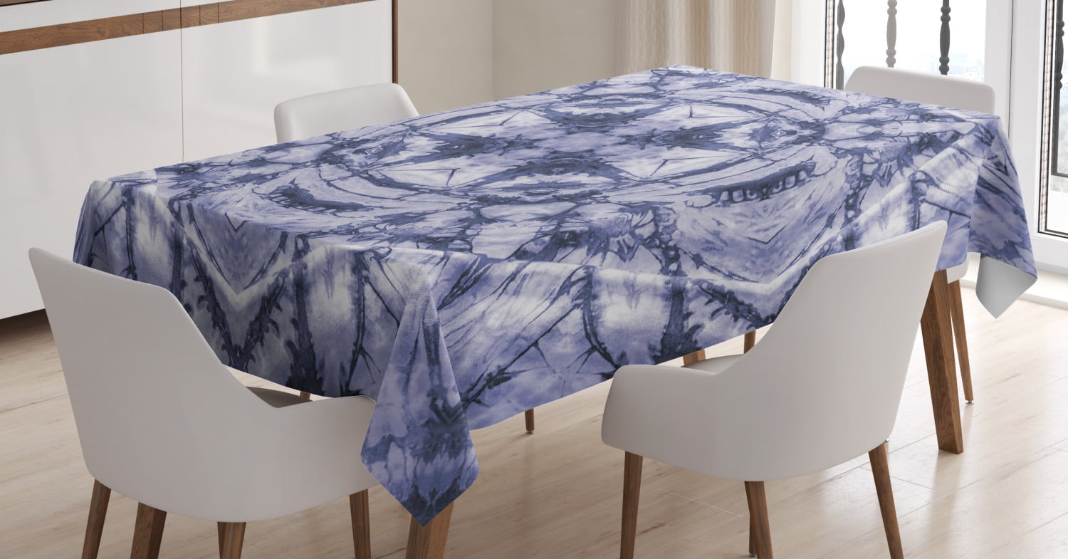 Ambesonne Ombre Tablecloth Rectangular Table Cover, Modern Bohemian, 60 ...