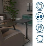 Mainstays Adjustable Folding Table, Black, Recommended for Banquets ...