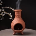 Handcrafted Terracotta Palo Santo Holder with Sun Face Design - Mini ...