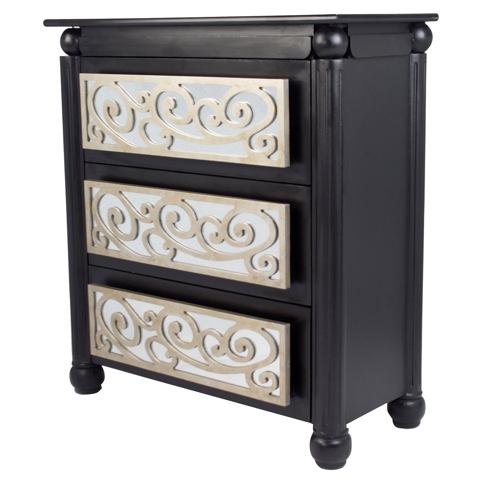 Heather Ann Creations Celeste Collection Scrolls Design 3 Drawer ...