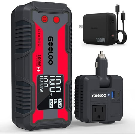 GOOLOO Portable Power Station,GTX280 Waterproof 280Wh Lithium Battery ...