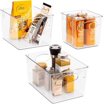 Kenney Storage Made Simple Organizer Bin with Handles, Set of 2, Clear ...