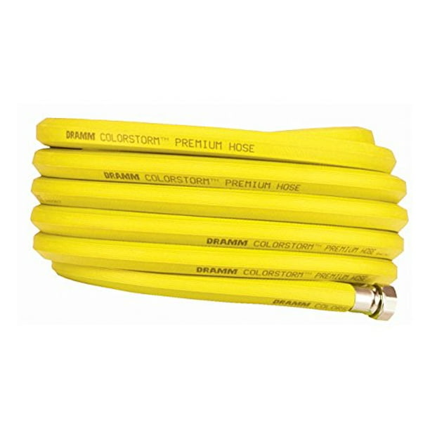 Dramm 17313 ColorStorm Premium Rubber Hose, 3/4" x 100', Yellow ...