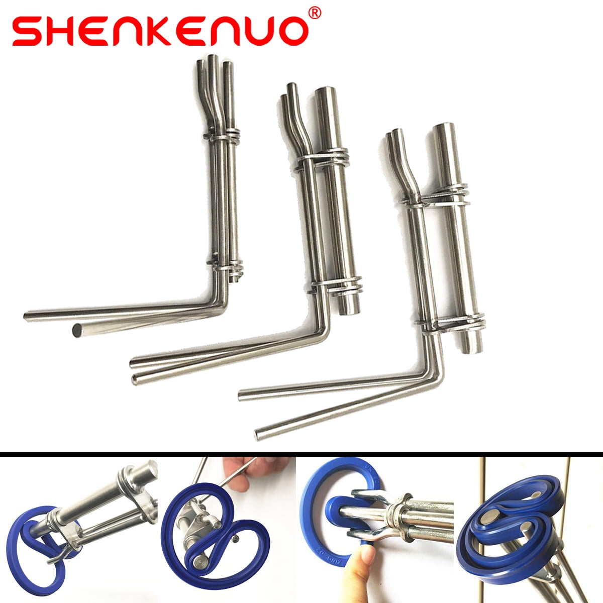 Universal 3-Size Hydraulic Cylinder Piston Rod Seal U-cup Installation ...