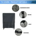 EISRUNGF- 55-60 inch outdoor TV trolley cover, courtyard TV cover ...