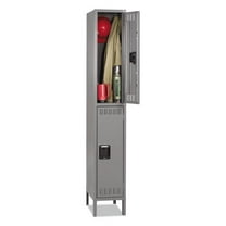 Tennsco Single Tier Locker with Legs, Three Units, 36w x 18d x 78h ...