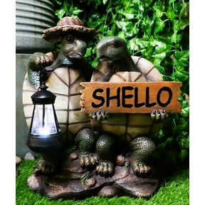 Ebros Forest Black Bear Mama & Cub W/Raccoon Welcome Sign Solar LED ...
