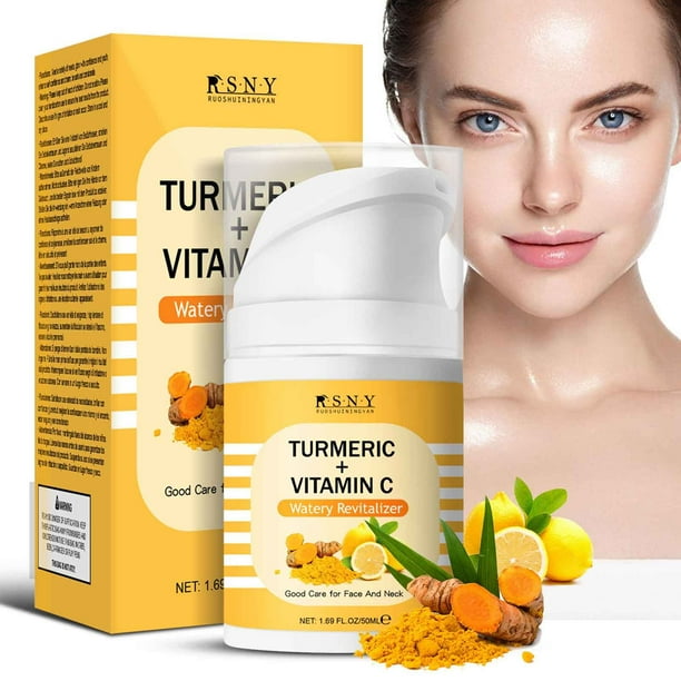 Fiudx Ofertas y liquidaciones Crema facial 2 en 1 vitamina C, humectante facial iluminador ...
