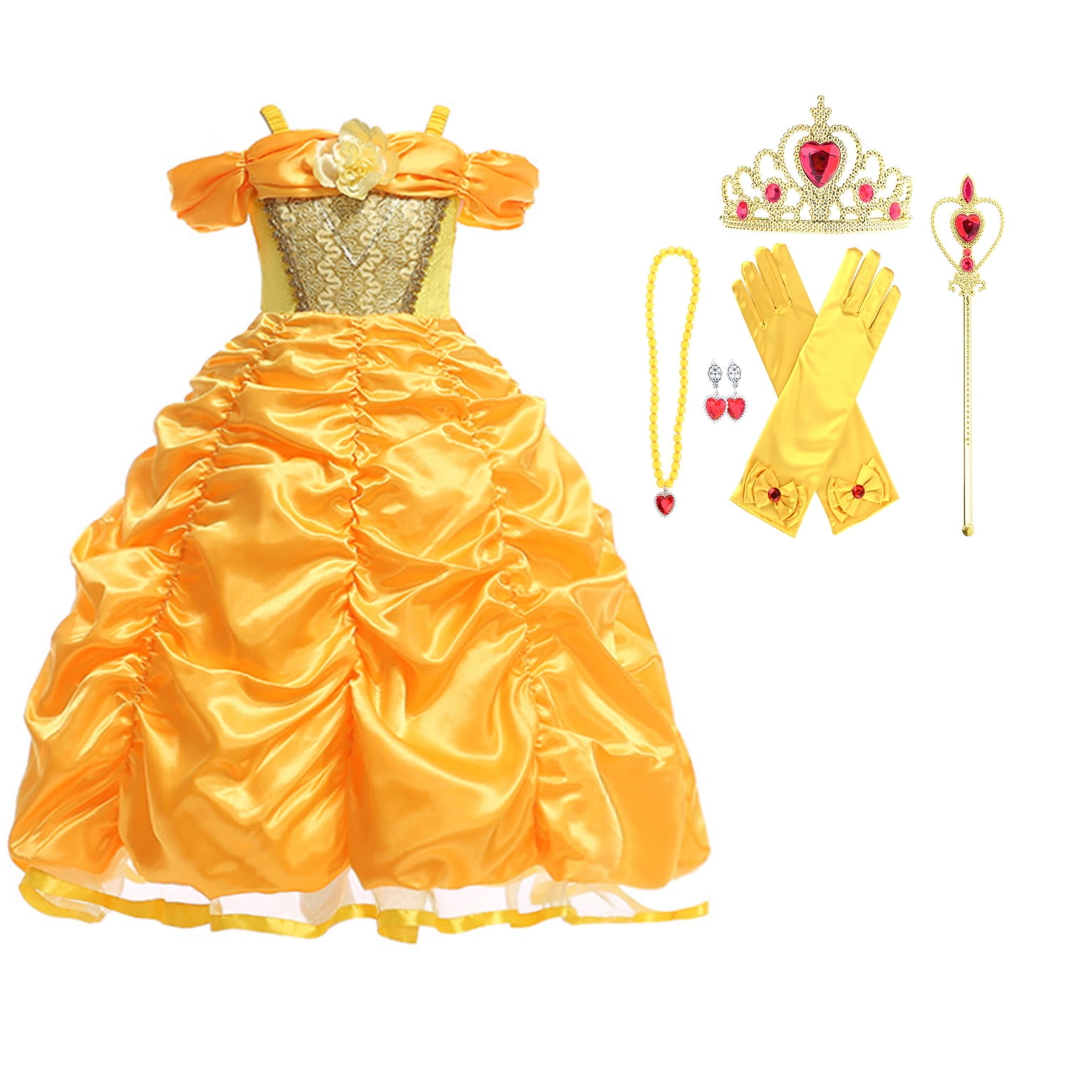 Click here for Ekids Little Girls Princess Yellow Party Costume O... prices