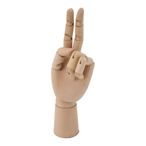 Flexible Wooden Hand Model, 7in Moveable Fingers Manikin Hand Figure ...