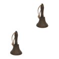 WORGEOUS 2pcs School Hand Bell Handle Call Bell for Cafe Restaurant ...