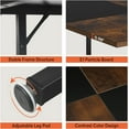 Tribesigns 47" Square Dining Table for 4, Wood Kitchen Table with ...