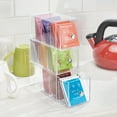 mDesign Stackable Kitchen Tea Organizer for Cabinet & Counter, 3 ...