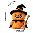 9" Cute Halloween Pumpkin Plush Toy, Soft Stuffed Jack-O-Lantern with ...