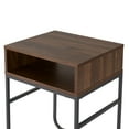 Manor Park Modern Curved Leg End Table - Dark Walnut - Walmart.com
