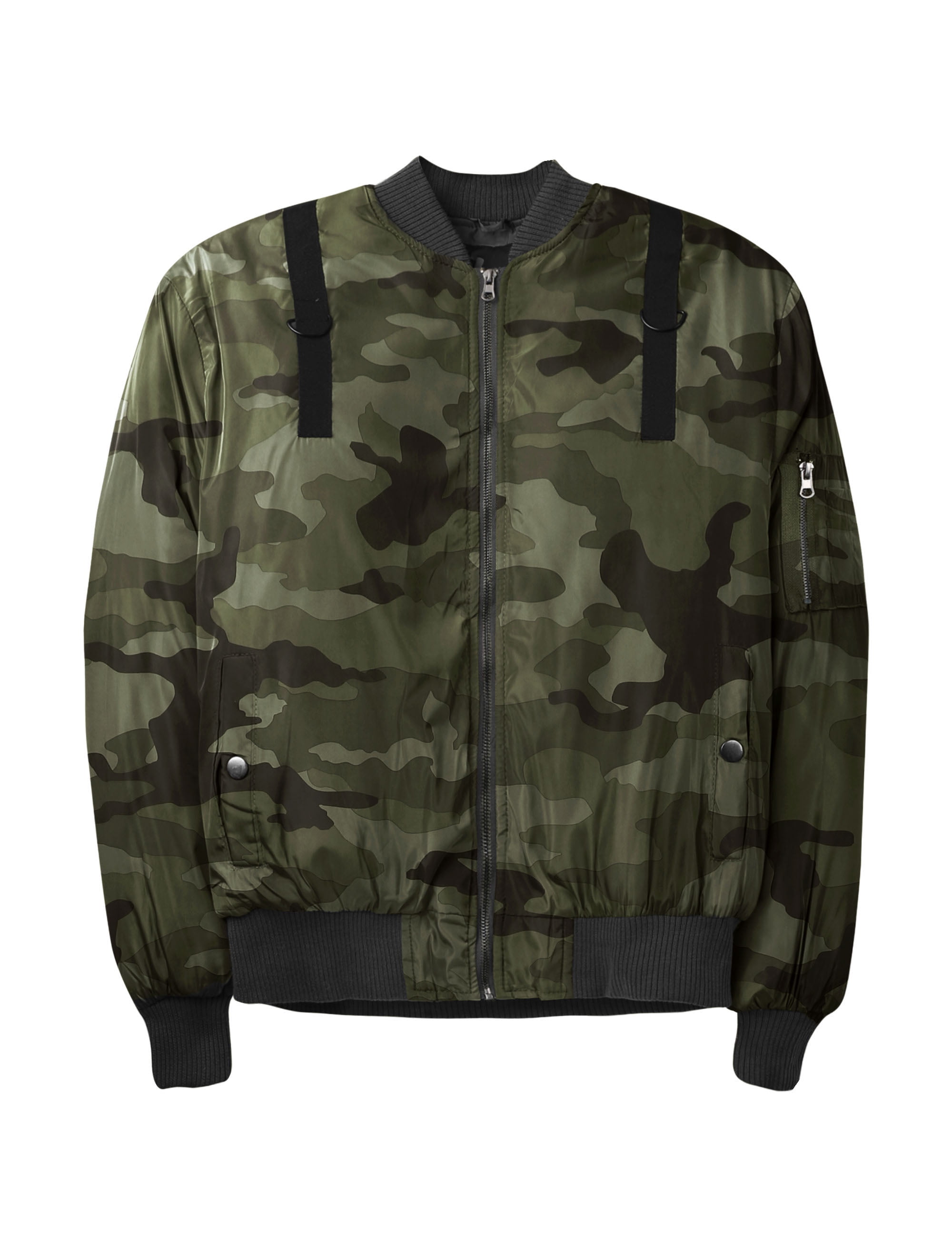 Hat and Beyond Mens Military Patches Bomber Jacket Lightweight Skinny ...