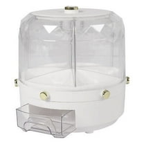 6 in 1 360° Rotating Grain Cereal Dispenser Storage Box Kitchen Rice ...