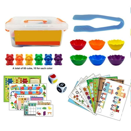 Kids Colorful Counting Bears Set Math Learning Toys Kids Colorful ...