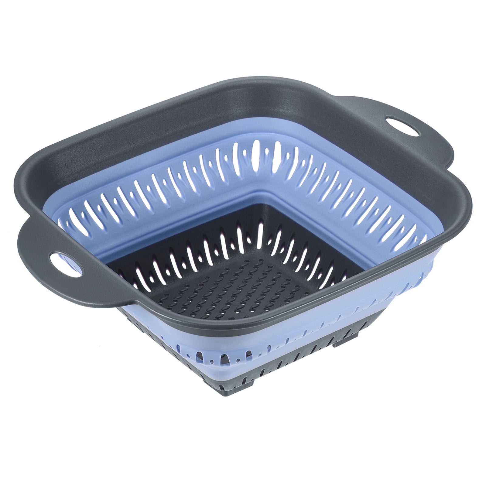 Silicona Plegable Colador, Cuadrado Plegable Colador con Asas Silicona ...