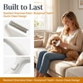 Dual-Sided Dog Deshedding Brush, Pet Dematting Comb for Long Hair ...