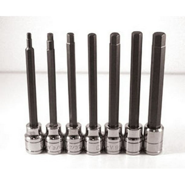 ATD Tools 13786 Extra Long Sae Hex Bit Socket Set, 7 pc. - Walmart.com ...