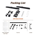 42"x84" Sliding Barn Door with Installation Hardware Solid Manufactured ...
