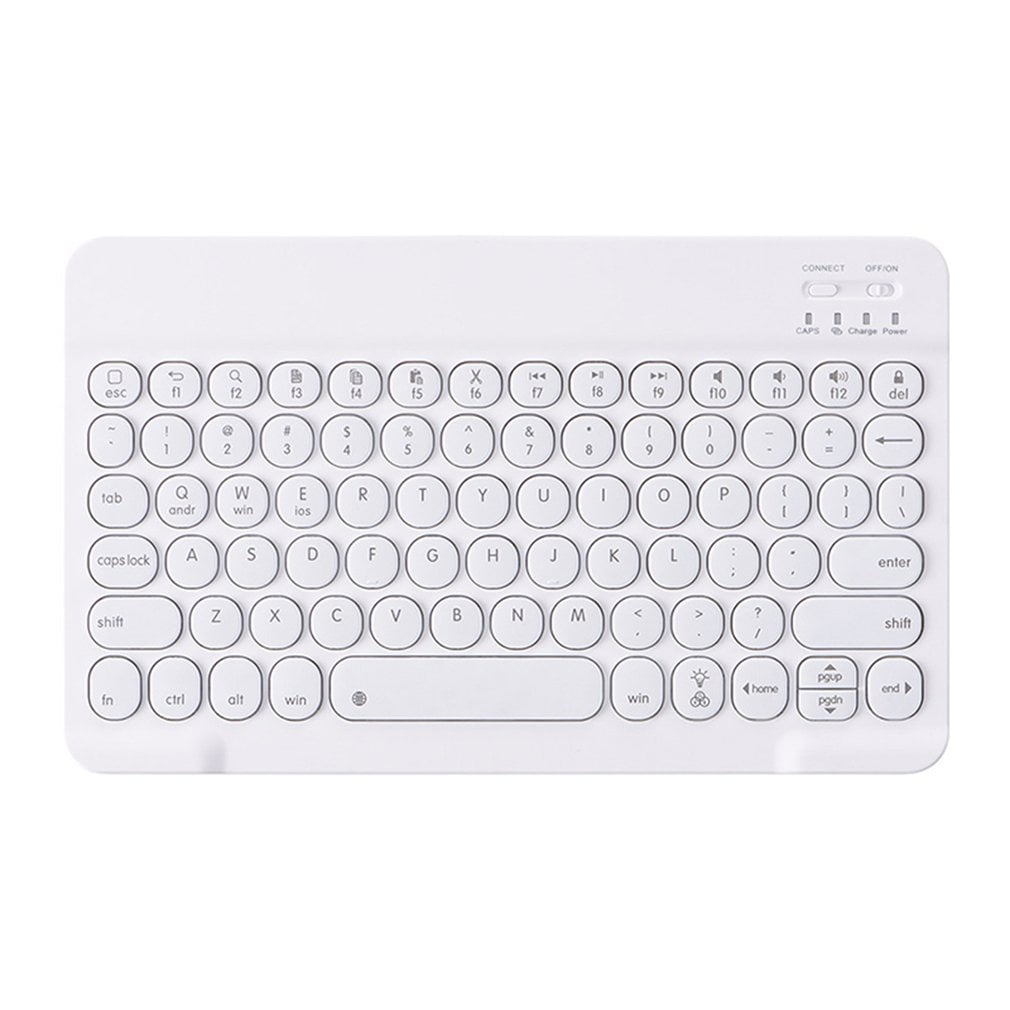 10 Inch Wireless Connection Touch Dome Keyboard Retro Round ...