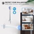 3" Door Stopper - 12-Pack Heavy Duty Solid Rigid Stop, w/Plastic Tip ...