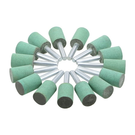 16mm Rubber Mounted Points Cylinder with 1/4-inch Shank Polishing ...