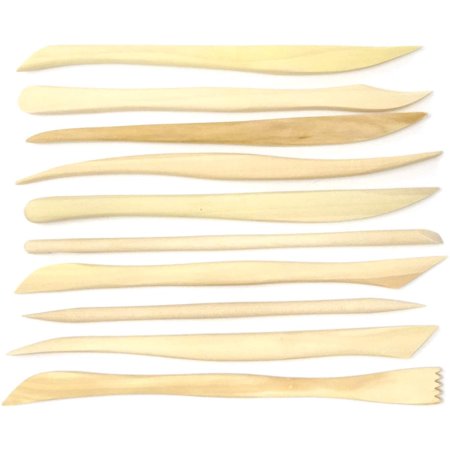 10-Piece Double Ended Wooden Mini Modeling Tools Clay Sculpture Tools ...
