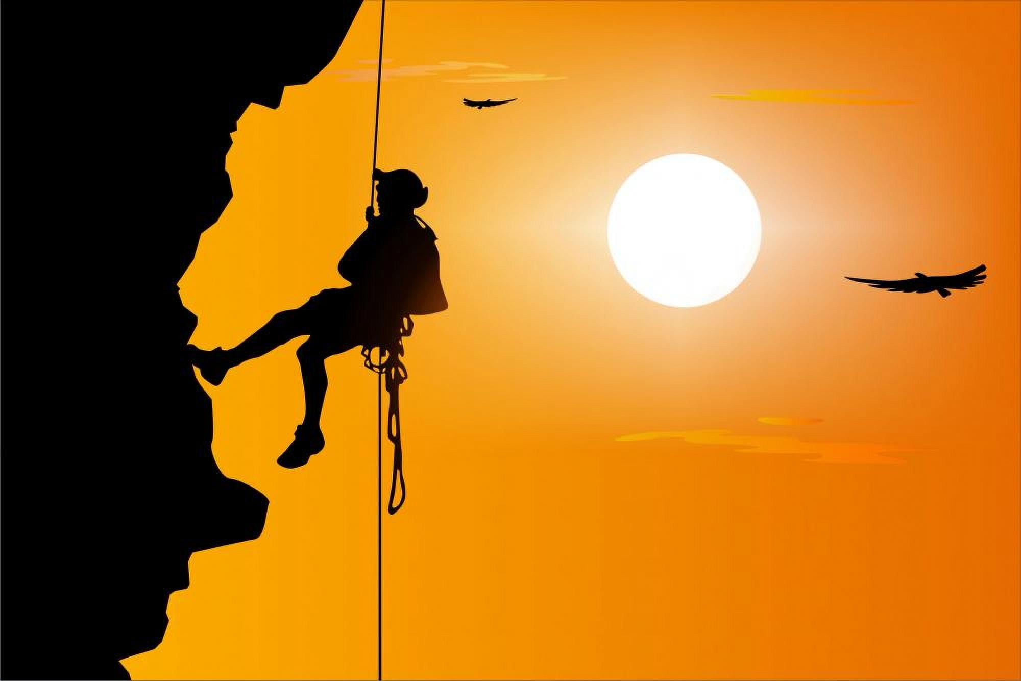 Wallmonkeys Rock Climbing Peel and Stick Wall Decals Mural WM124989 (24 ...