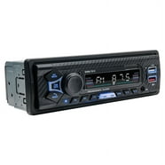 Single Din Mechless AM-FM-USB-Aux-Remote & Bluetooth - Walmart.com