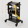 AUTOOL T22 4-Tier Utility Rolling Storage Cart 220 lbs Load-bearing ...