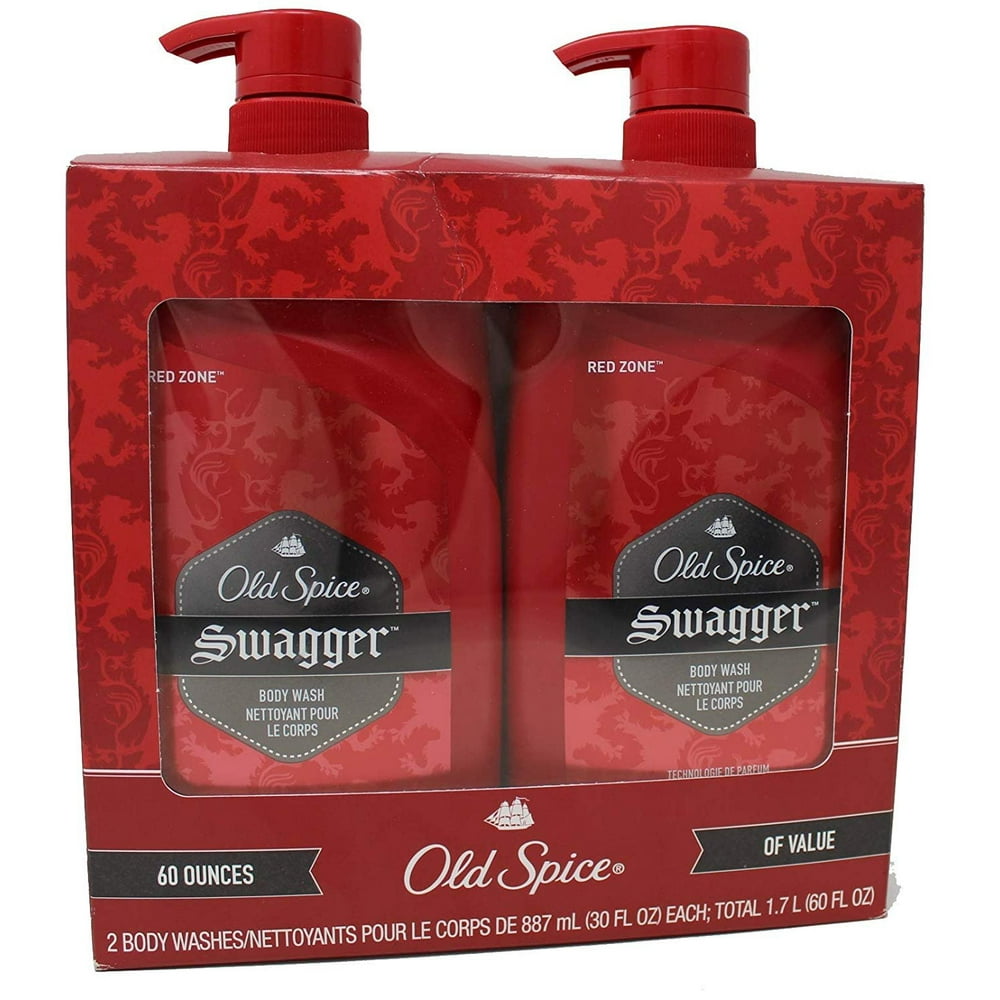 Old Spice Swagger Body Wash - Red Zone, Value Pack of 2-30 Ounce ...