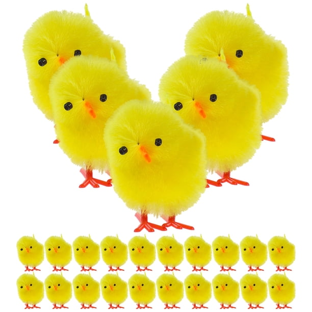 36 mini adornos de pollo de peluche de 4 cm, moldes de plástico para ...
