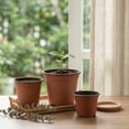 Plant Nursery Pot/Pots 50 Pcs 4" Plastic Small Plants Pots Flower Pots ...