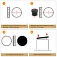 36 Pcs Round Plastic Plug, Furniture Leg Pipe Insert for Chair, Sofa ...