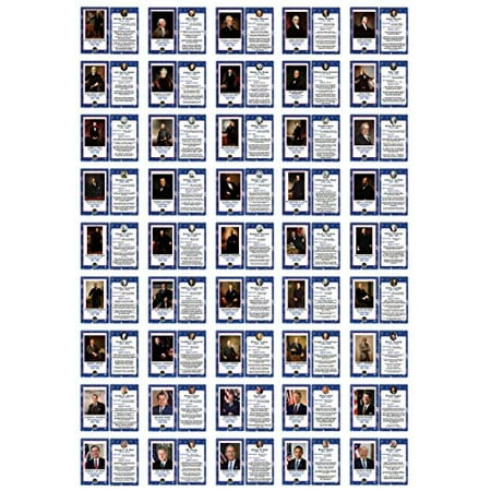 Creanoso US Presidents Flash Cards (135-Pack) – Presidential Learning ...