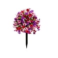 AuroraX Purple Artificial Topiary Ball Fake Topiary for Garden ...