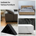 8 PCS Black Plastic Triangle Furniture Legs Lifters, Couch/Sofa/Chair ...