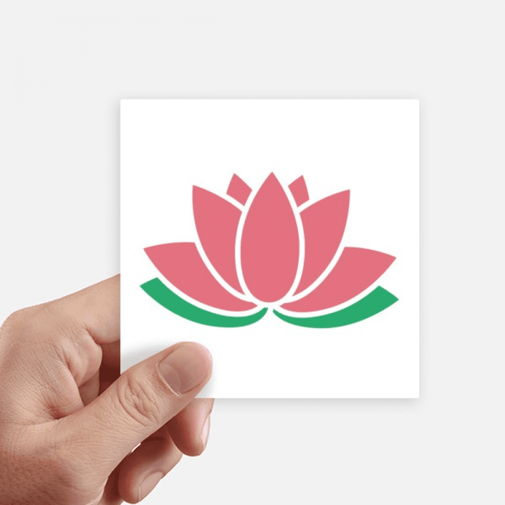 Flower Lotus Lotus Flower Sticker Square Waterproof Stickers Wallpaper ...