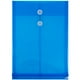 JAM Plastic Envelopes, 9.8x14.5, 12/Pack, Blue, Button String, Legal ...