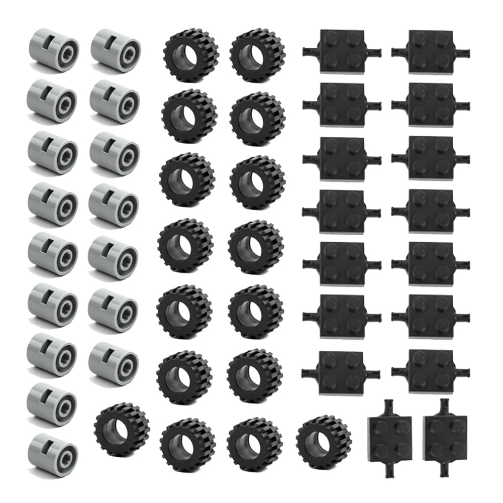 Click here for Geloo 48pcs Mini Wheel Axles Pack Block Car Access... prices