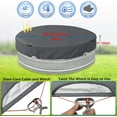 7-8 Ft Steel Round Stock Tank Pool Cover,Upgraded with Wire Rope ...