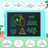 TUGAU 11 inch LCD Writing Tablet, Electronic Coloring Art Pad for Kids ...