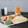 Disposable 5 Compartment Meal Tray Heavy Duty Biodegradable Bagasse ...