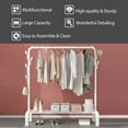 Self-Standing Metal Clothing Rack, Single Rod Portable Garment Rack for ...