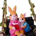 Garden Statues Easter Bunny Rabbit Lawn Ornaments Outdoor Statues ...