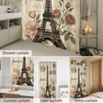 Bathroom Shower Curtain Paris Architecture Tower Crown Waterproof ...