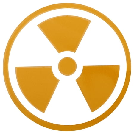 Nuclear Radiation Warning Symbol Sign Sticker Car Sticker Waterproof ...